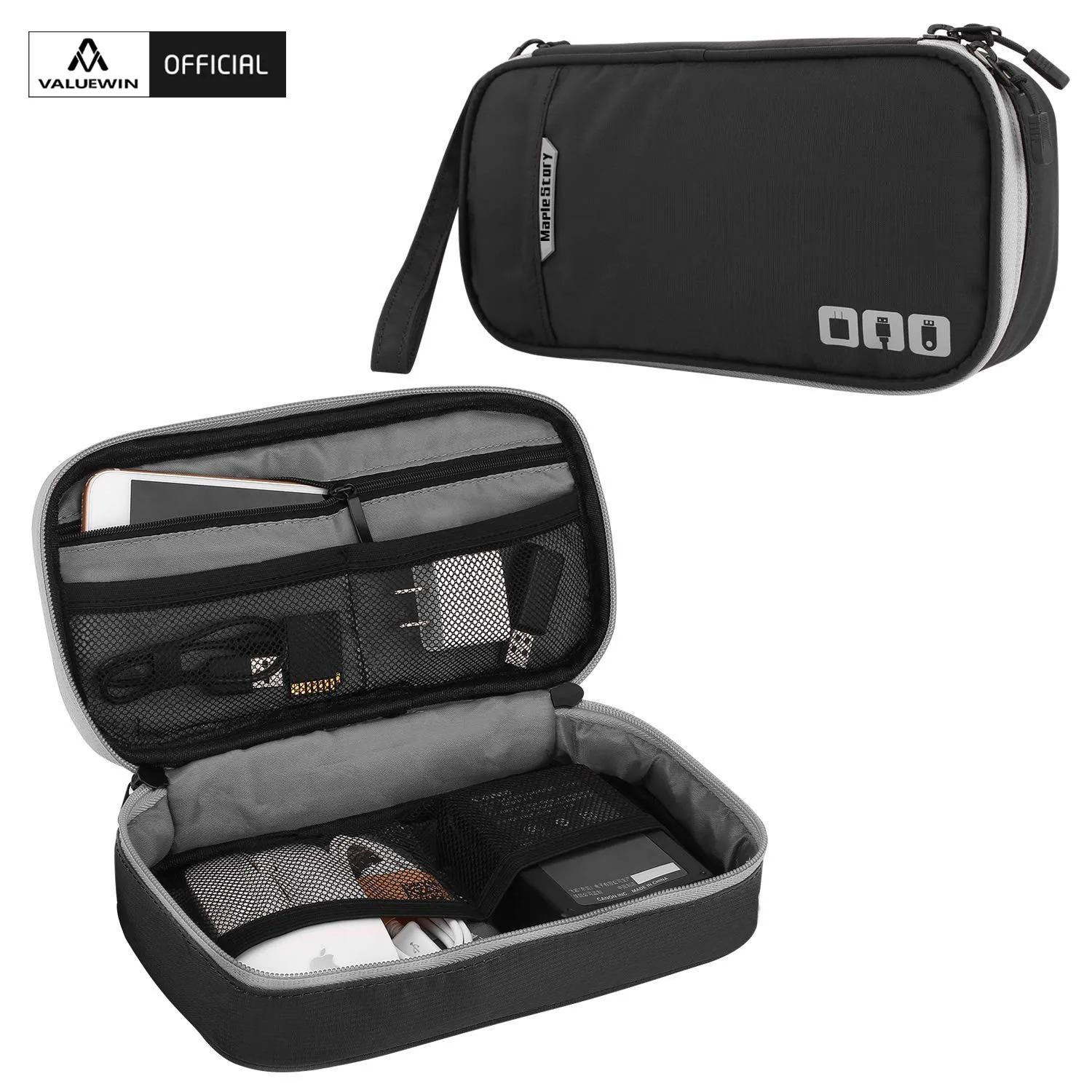 Portable Electronic Accessories Travel case,Cable Organizer Bag Gadget ...