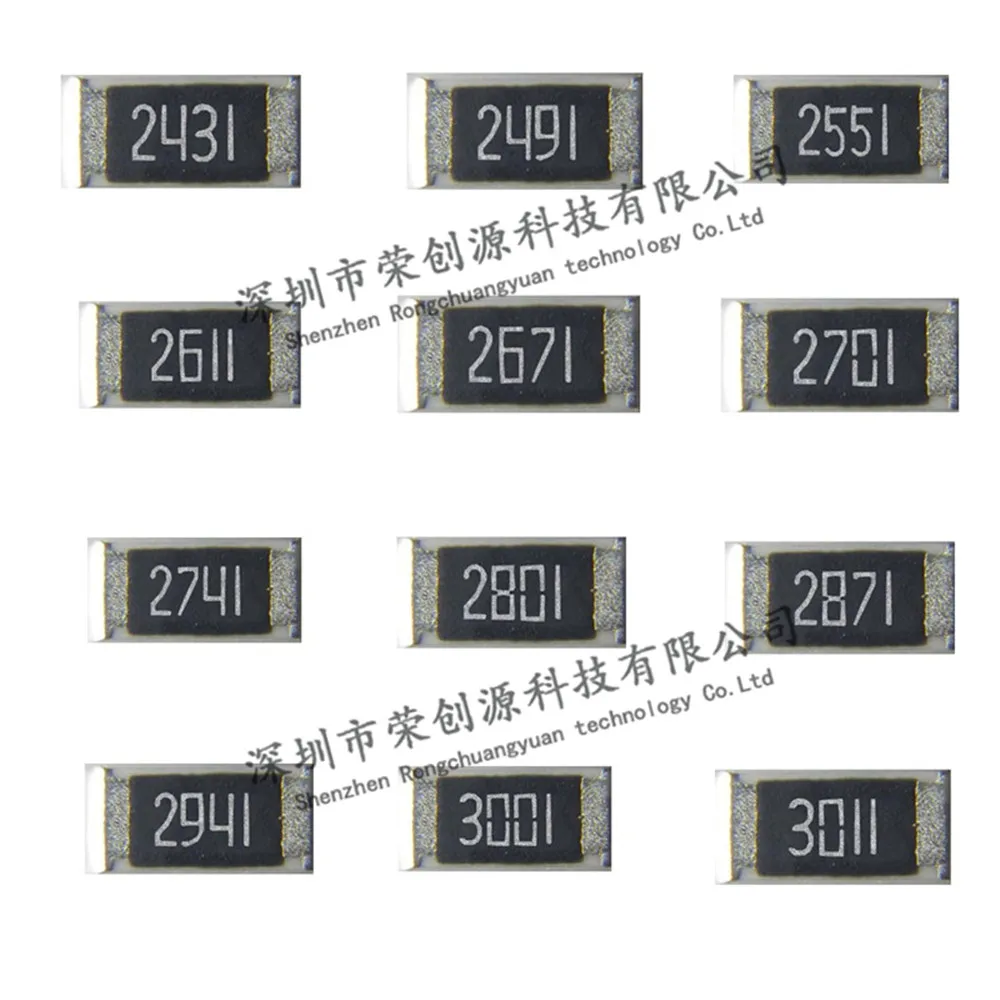 100pcs-lot-2010-smd-Chip-Resistor-1-2431-2491-2551-2611-2671-2701-2741 ...