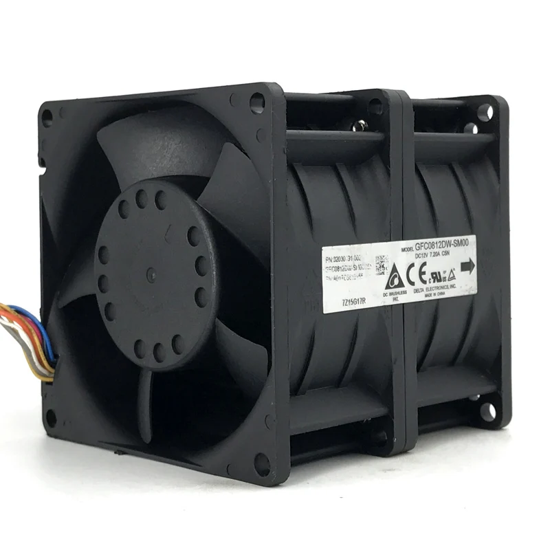 For Delta 8076 8cm GFC0812DW-SM00 12V dual motor super air volume fan 7 ...
