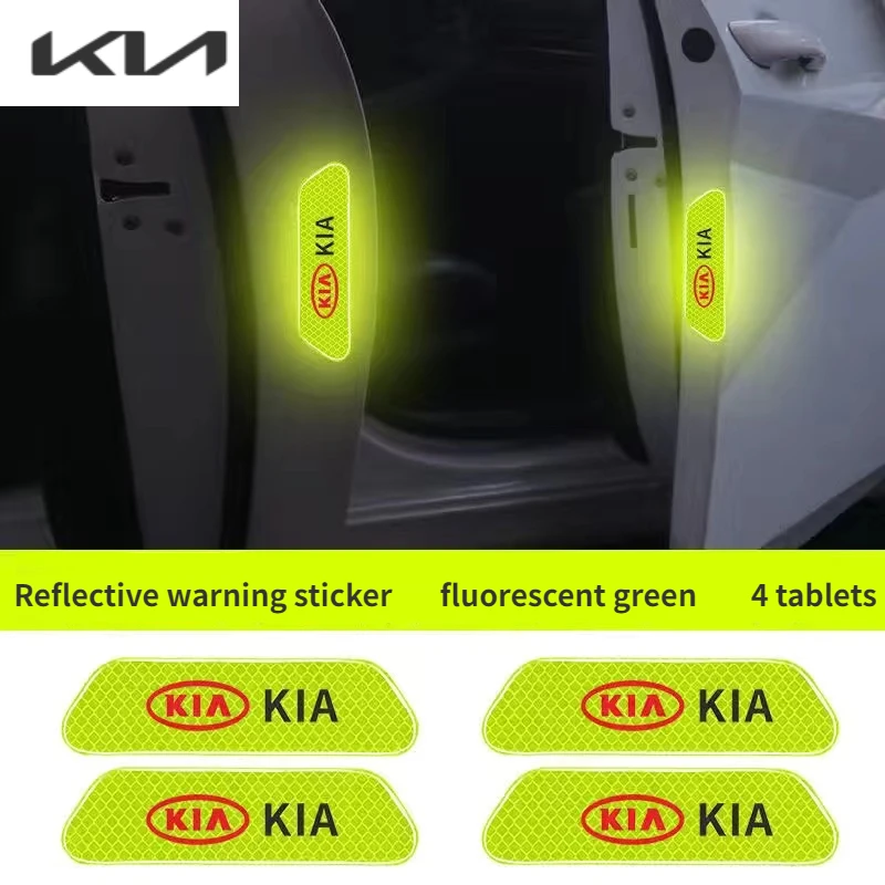 4-tablets-Car-door-reflective-stickers-For-Kia-K3-K2-K5-KX5-KX7-RIO ...