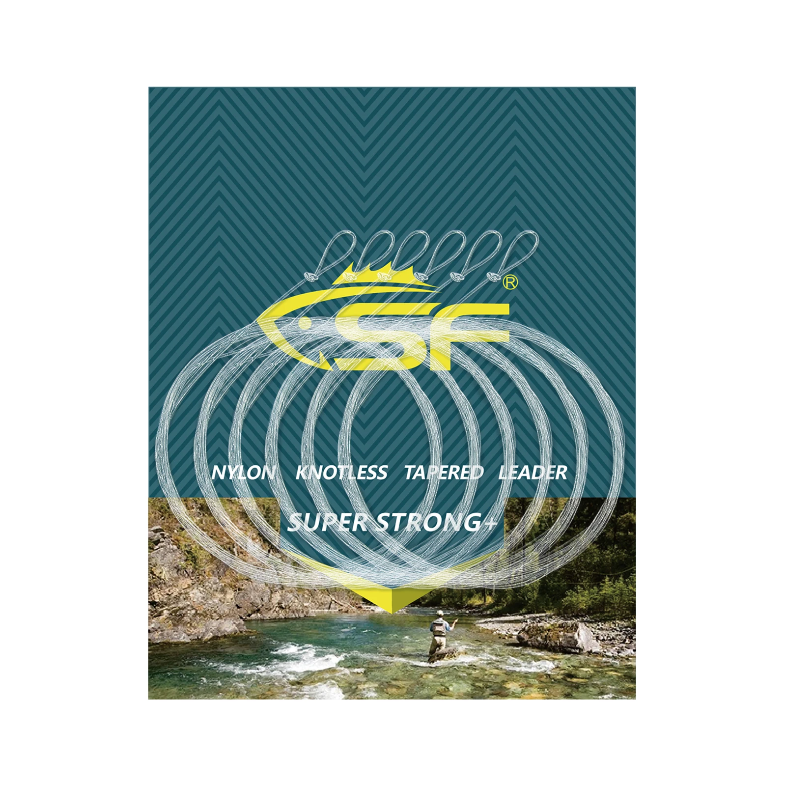SF-6PCS-Nylon-Tapered-Leader-3PCS-Fluorocarbon-Tapered-Leader-Fly ...