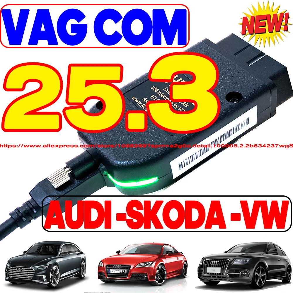 2026 최신 무제한 VINs VCDS 자동차 진단 코딩 VAG COM VAG HEX V2 하드웨어 인터페이스 (폭스바겐 아우디 ...