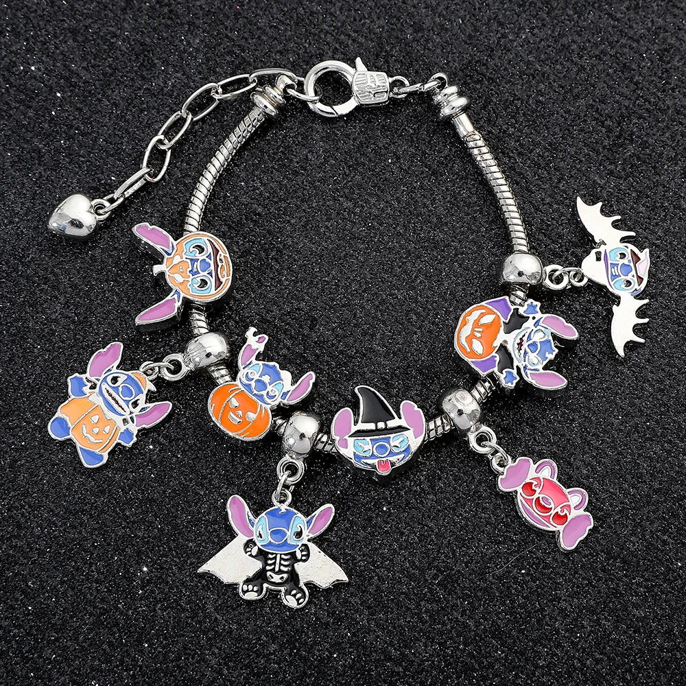Disney-Stitch-Charm-Bracelet-Lilo-Stitch-Ohana-Means-Family-Girls-Wrist ...