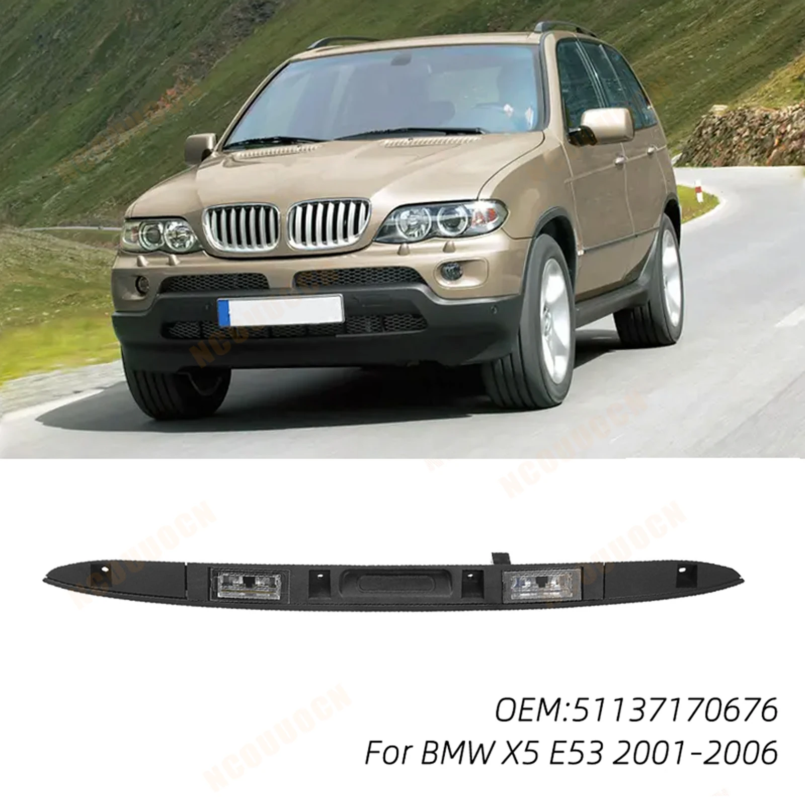 51137170676-Touring-Boot-Trunk-Lid-Rear-Handle-Grip-With-Key-Button-For ...