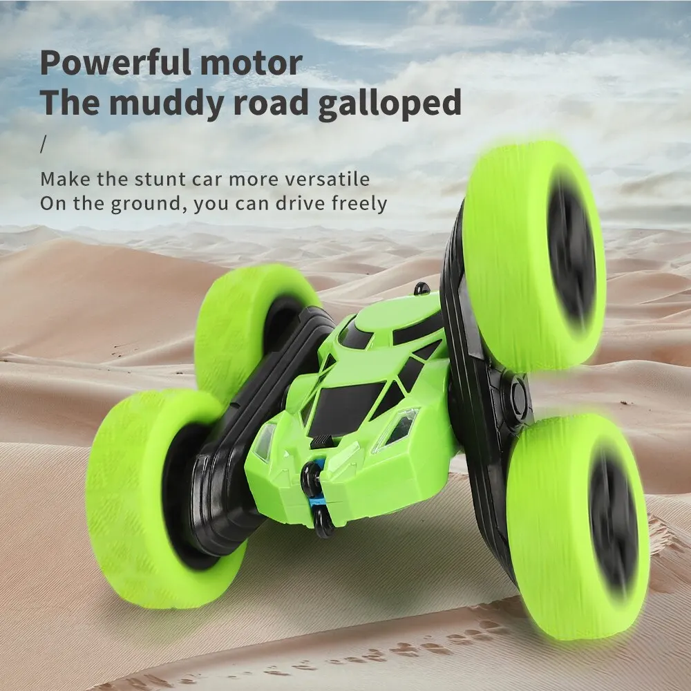 RC Stunt Car Children Double Sided Flip 2.4G Remote Control Car 360 Degree Rotation Off Road Rc ...