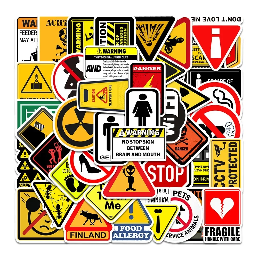 50pcs Warning Stickers: The Ultimate Guide to Practical, Durable, and ...