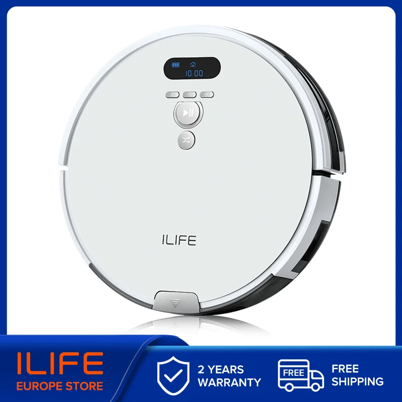 ILIFE-V8-Plus-Robot-Vacuum-and-Mop-Cleaner-Water-Tank-750MLdust-box ...