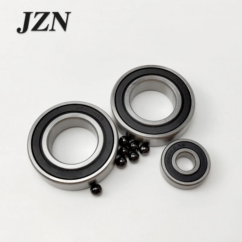 Stainless Steel Mixed Silicon Nitride Ceramic Ball Bearings 6000 6001 ...
