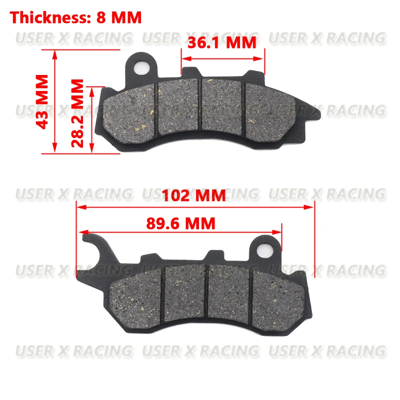USERX-Motorcycle-disc-brake-pad-Brakes-Front-Rear-Disc-Brake-Pads-For ...