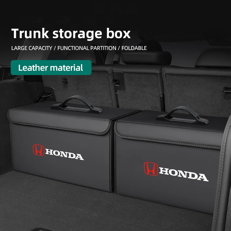 Car Trunk Leather Storage Box Auto Interior Organizer Accessories For ...
