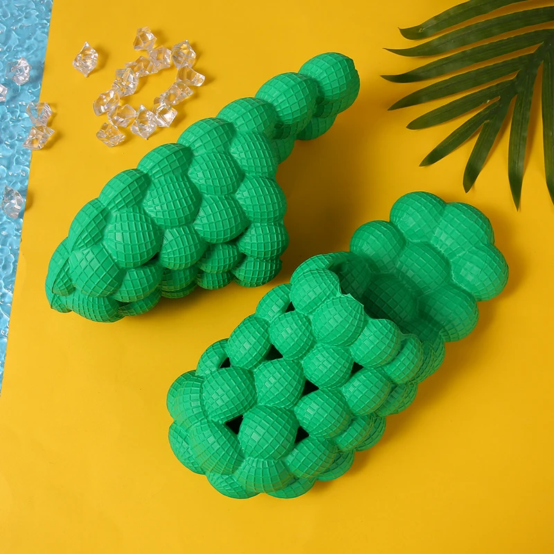 Summer-Fashion-Women-Bubble-Slippers-Leisure-EVA-Massage-Bottom-Flip ...