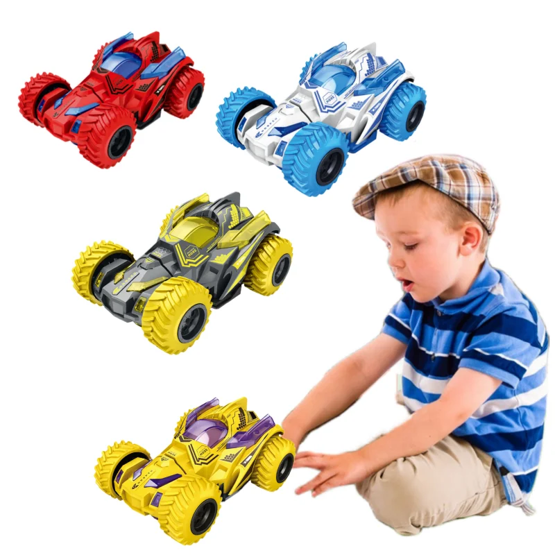 Children-s-Car-Model-Toys-Double-Side-Four-Wheel-Drive-Inertia-Stunt ...