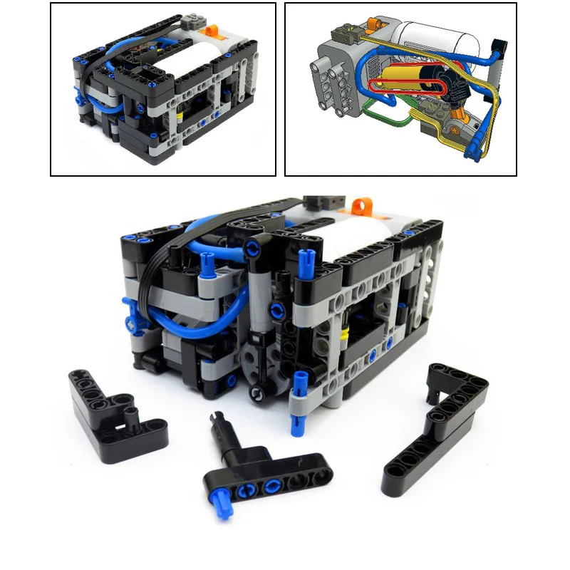 NEW-Technical-Pneumatics-MOC-Automatic-Motorized-Compressor-Building ...