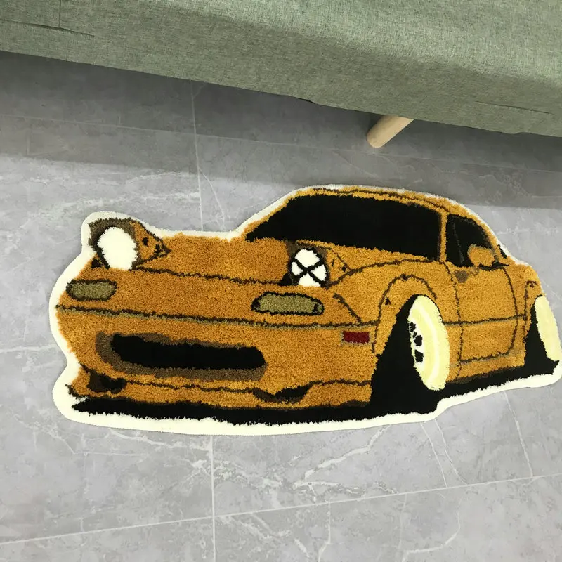Retro-Racing-Rugs-Soft-Plush-Tufting-Sports-Car-Carpet-for-Living-Room ...
