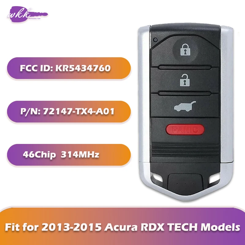 WKK-Smart-Remote-Key-3-1Buttons-SUV-72147-TX4-A01-KR5434760-ID46-Chip ...