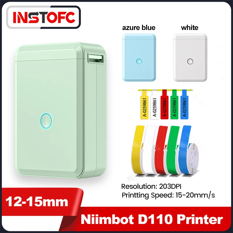 Niimbot-D110-Label-Printer-Bluetooth-Mini-Pocket-Smartphone-Labeler ...