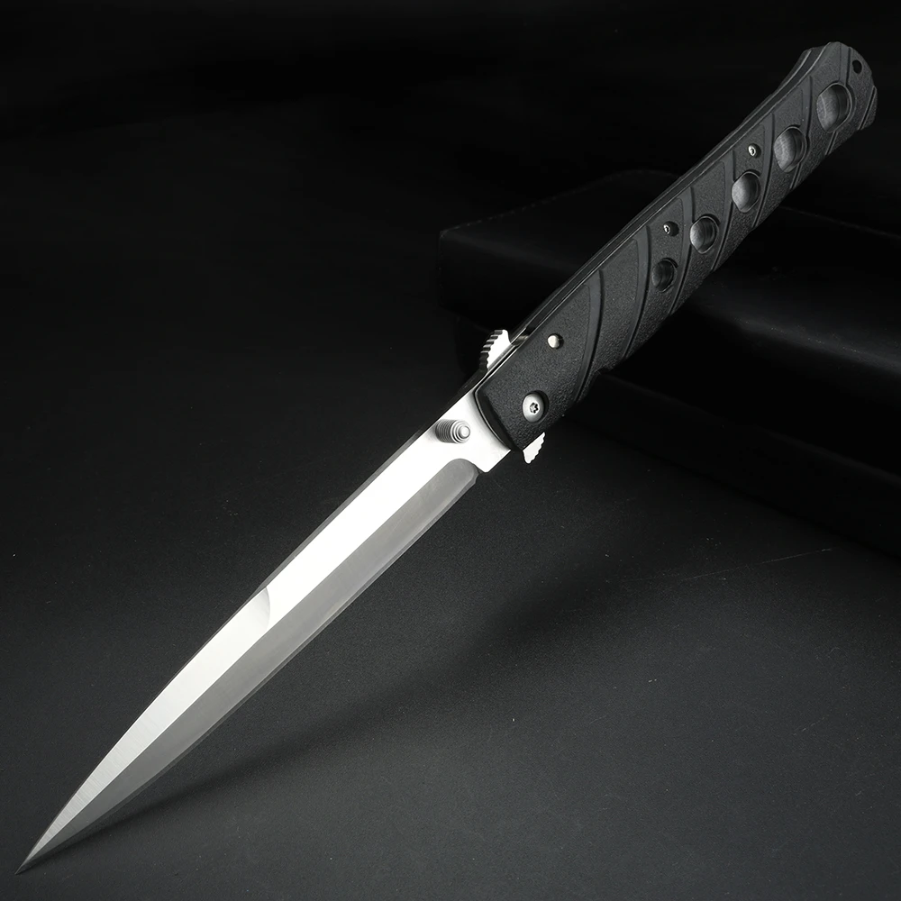 Long folding knife Outdoor knife Personal defensive knife High hardness ...