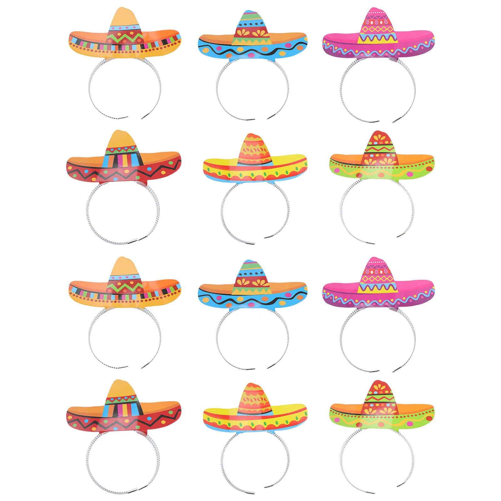 12-Pcs-Mexican-Headband-Party-Props-Day-The-Dead-Hairbands-Cosplay ...