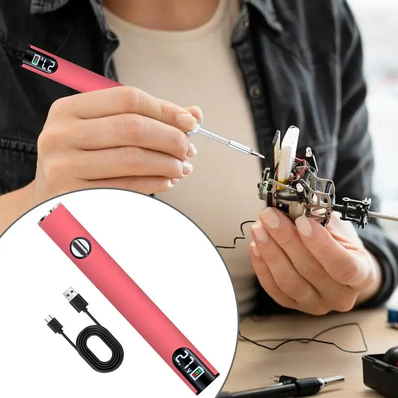 Pencil-Soldering-Iron-Portable-650mAh-Soldering-Pencil-LED-Display ...