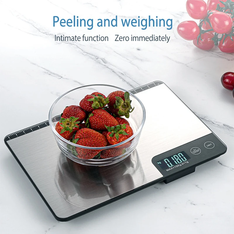 Household-Stainless-Steel-Food-Electronic-Scale-Baking-Kitchen-Scale ...