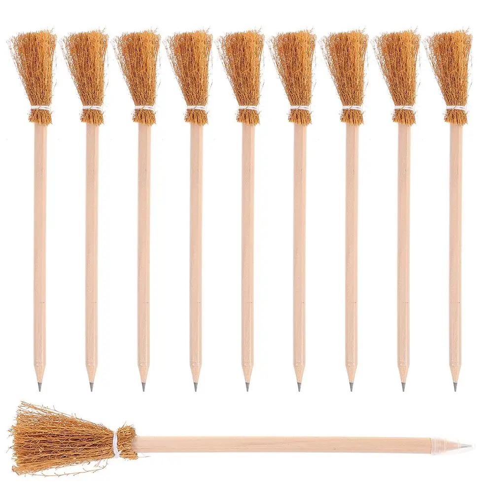 12 Pcs Personalized Pencils With Name Broom Pencils 20 5cm Wood Novelty ...