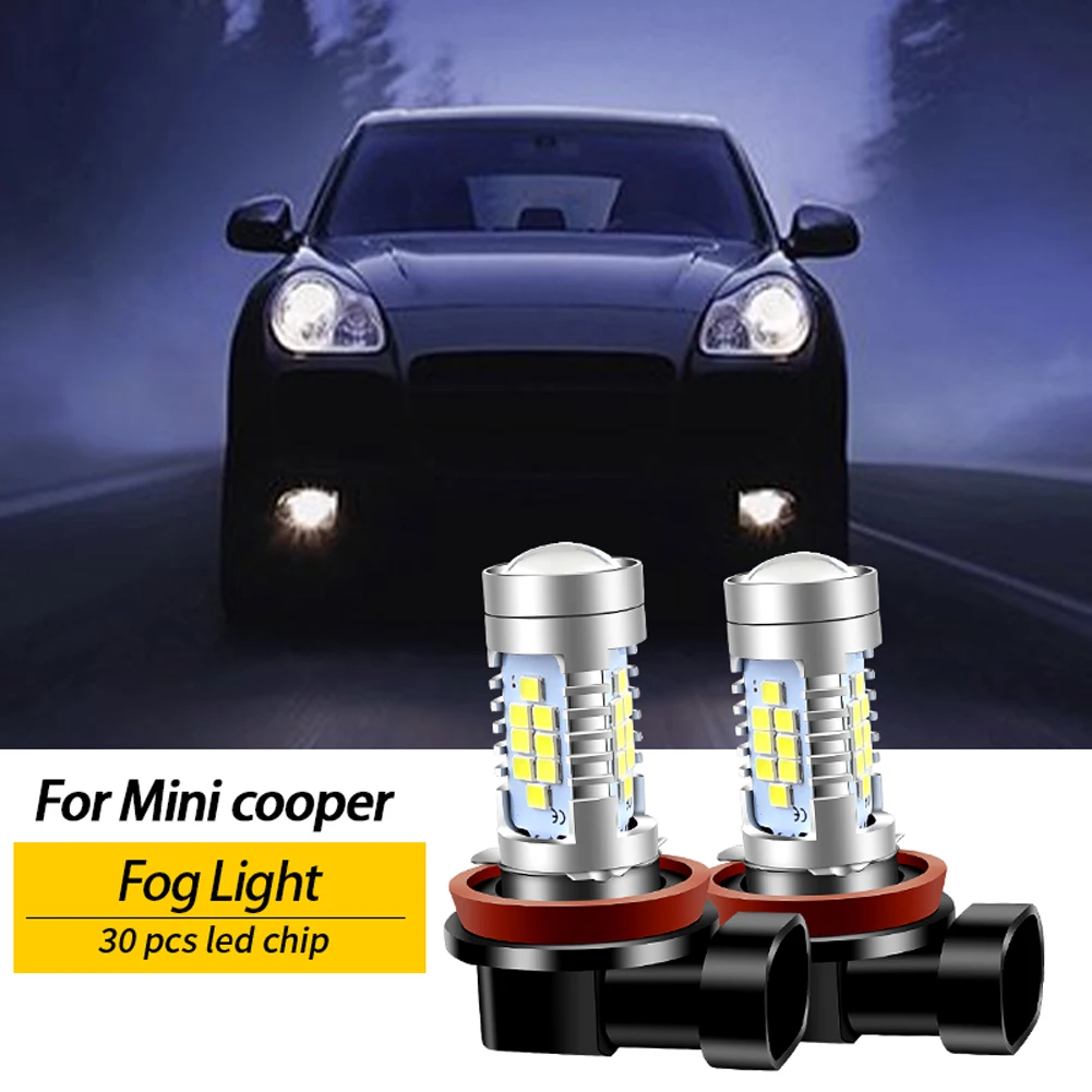 2pcs LED Fog Light Blub Lamp H8 Canbus No Error for Mini Cooper F55 F56 ...