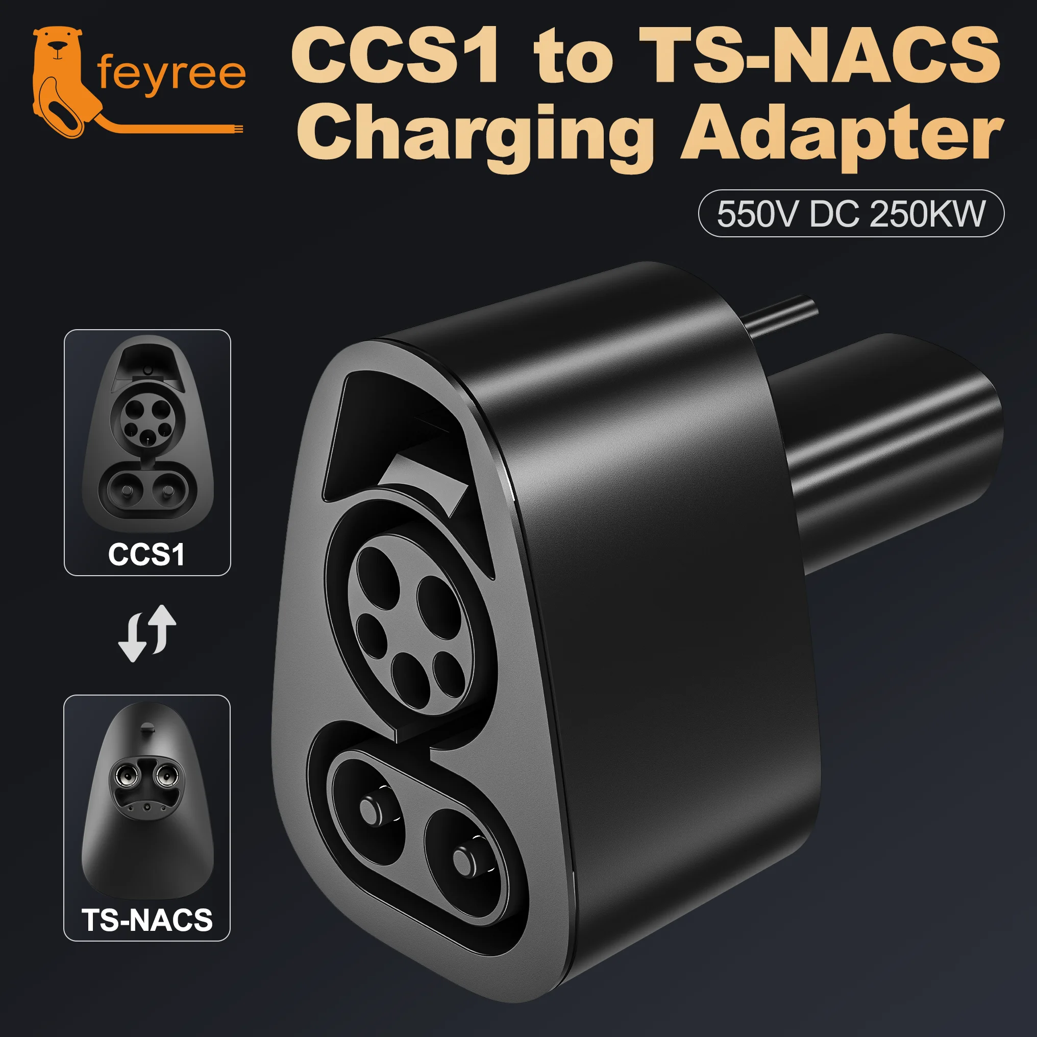 Tesla Universal Wall Charger FOTN CCS1 To Tesla Charger Adapter, 250kW ...