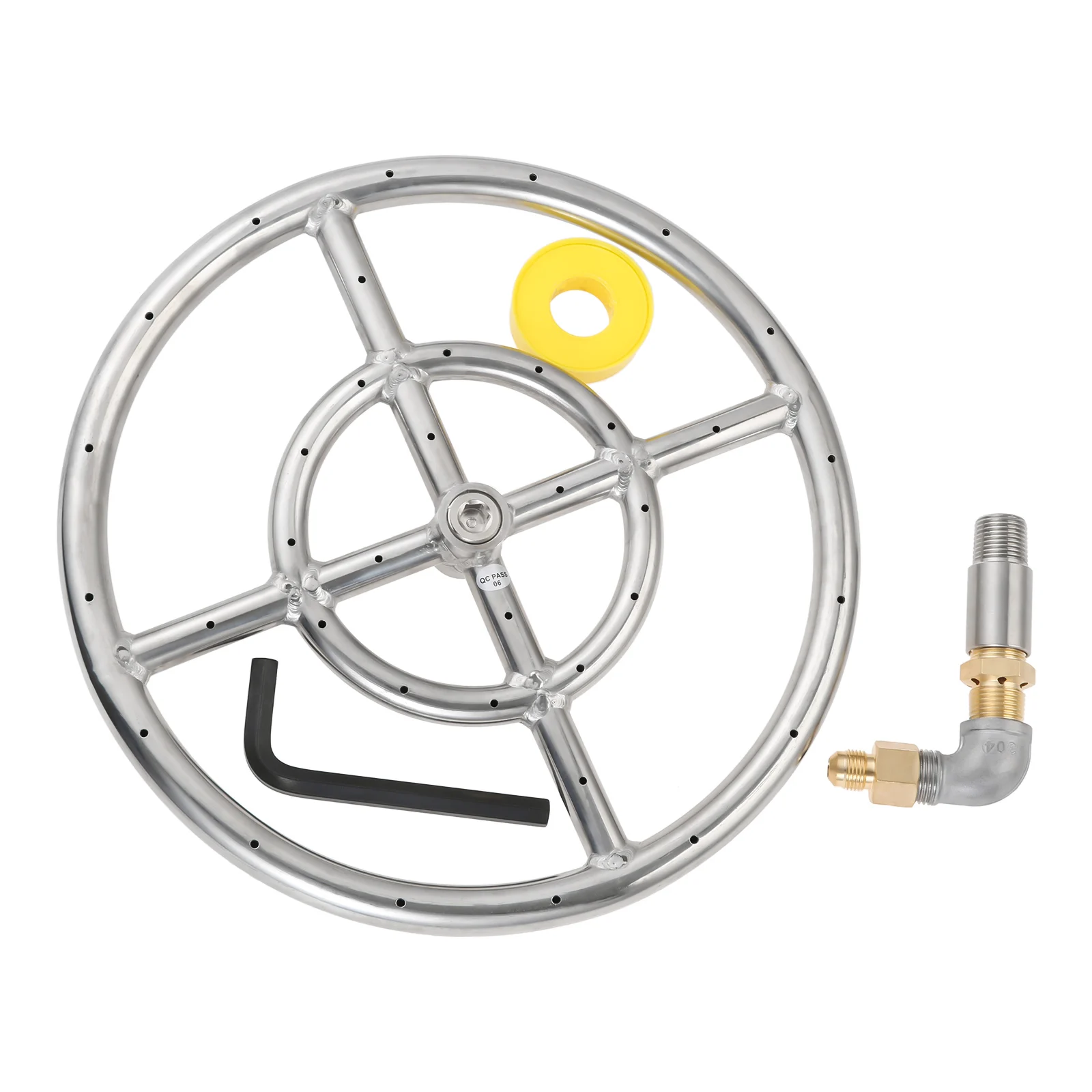 Gas Fire Pit Burner Rings Pans | 304 Stainless Steel Ring Burner - 12 ...