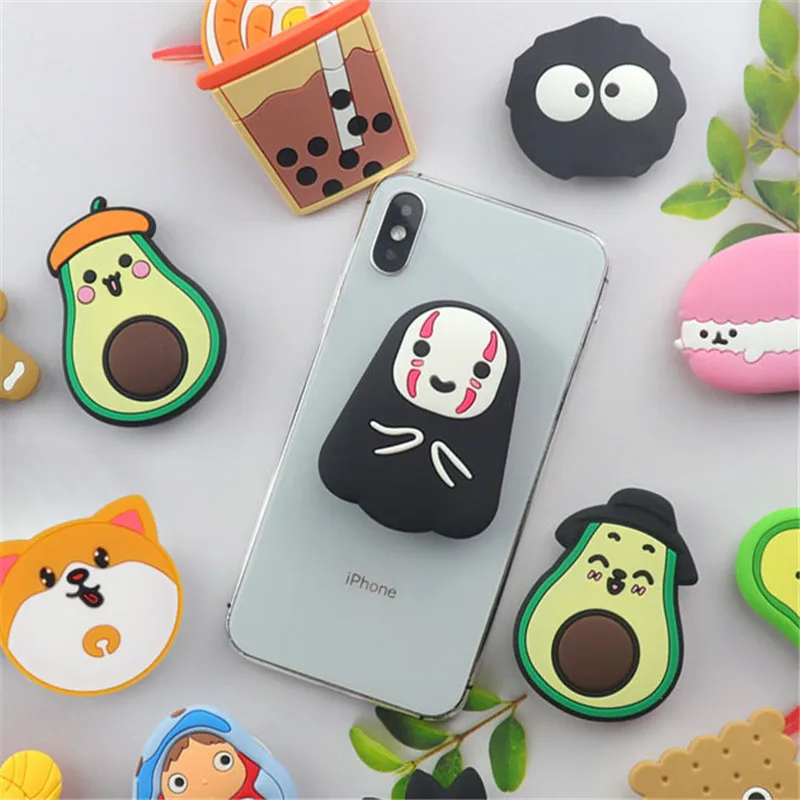 Universal Cartoon Cute Avocado Stand Phone Holder Mobile Phone Stand ...