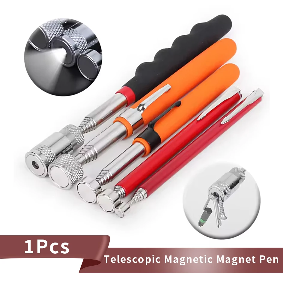 Portable Telescopic Magnetic Magnet Pen with LED Light Handy Tools ...