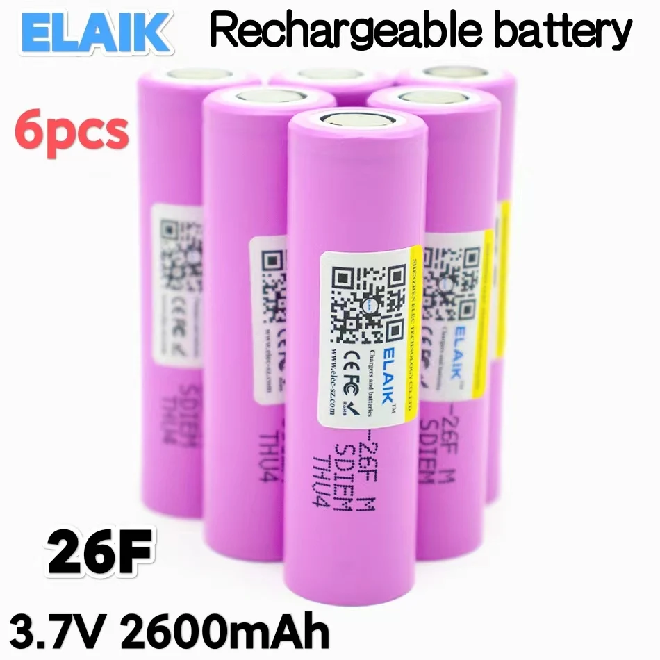 New-Original-3-7V-ICR18650-For-samsung-18650-26F-batteries-Rechargeable ...