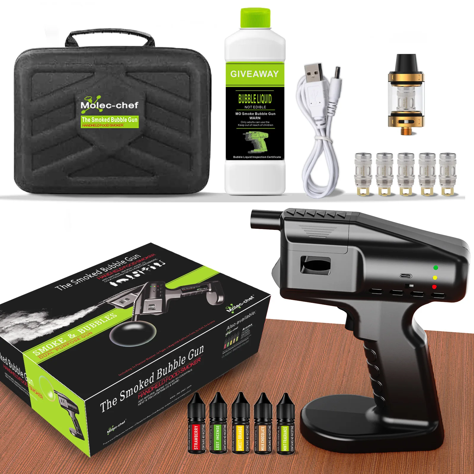 Elf-Bar-Smoking-Flavor-Bl84Cocktail-Smoker-Barman-Barman-Kit-Smoked ...