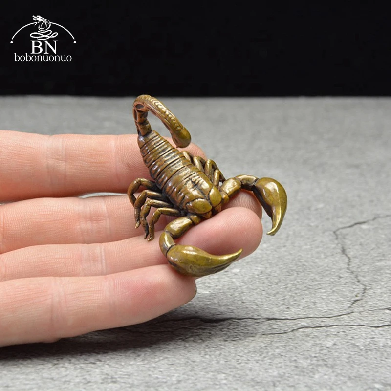 Chinese-Classical-Copper-Scorpion-Ornament-Animal-Figurines-Miniatures ...
