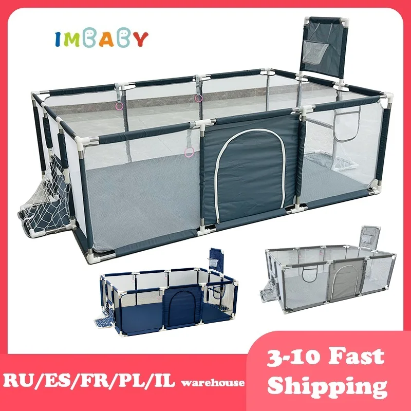 Newborn-Baby-Playpen-For-Children-Solid-Color-Toddler-Ball-Pit-Playpen ...