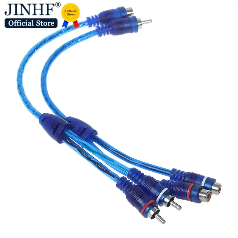 Car Mp3 Audio Rca Y Splitter Cable Adapter Cord Converter For Car Aux ...