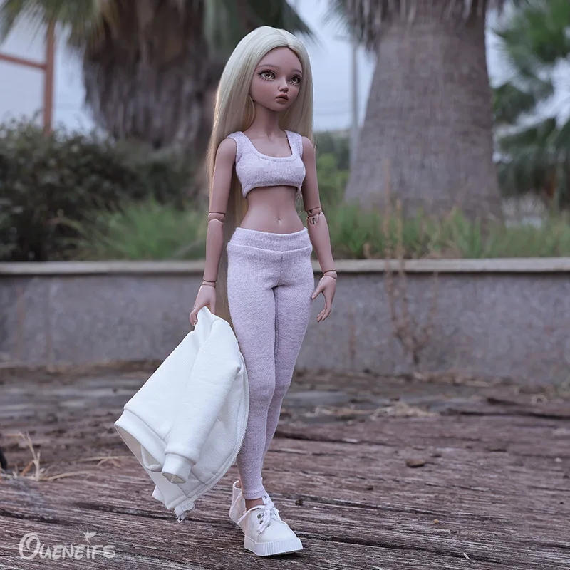 Chloe BJD 1/4 doll with New Release Active Line Girl Body Open Waist Sportswear Girl Full set K ...