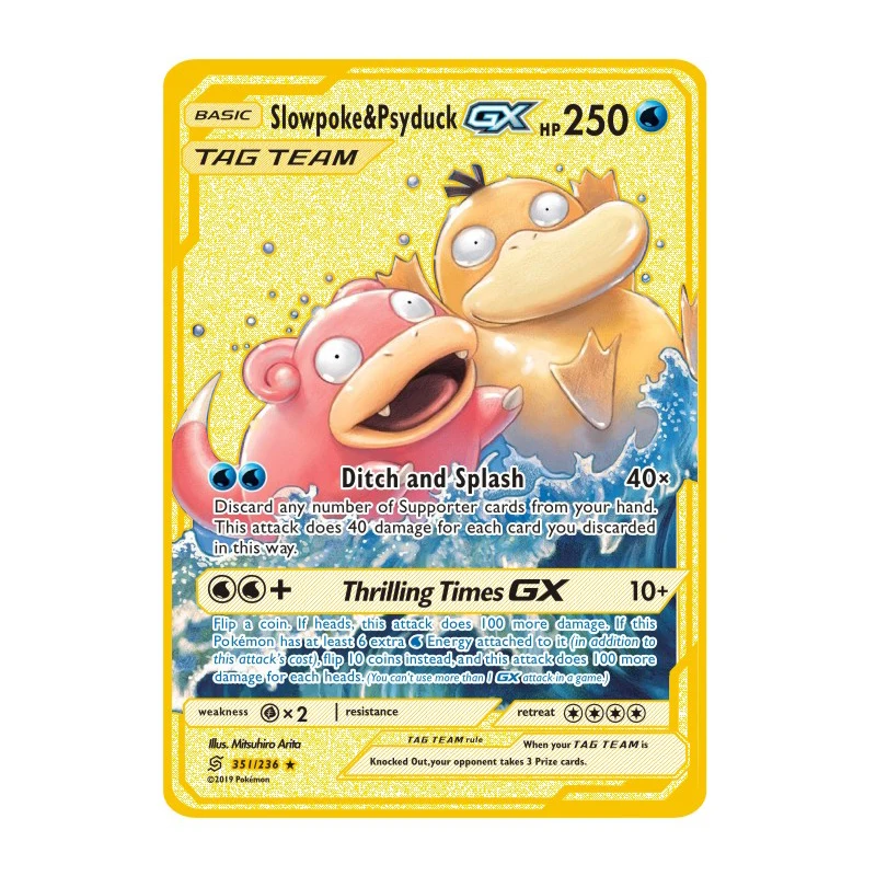 Slowpoke-Psyduck-GX-EX-juguetes-de-Metal-de-acero-inoxidable-27-estilos ...