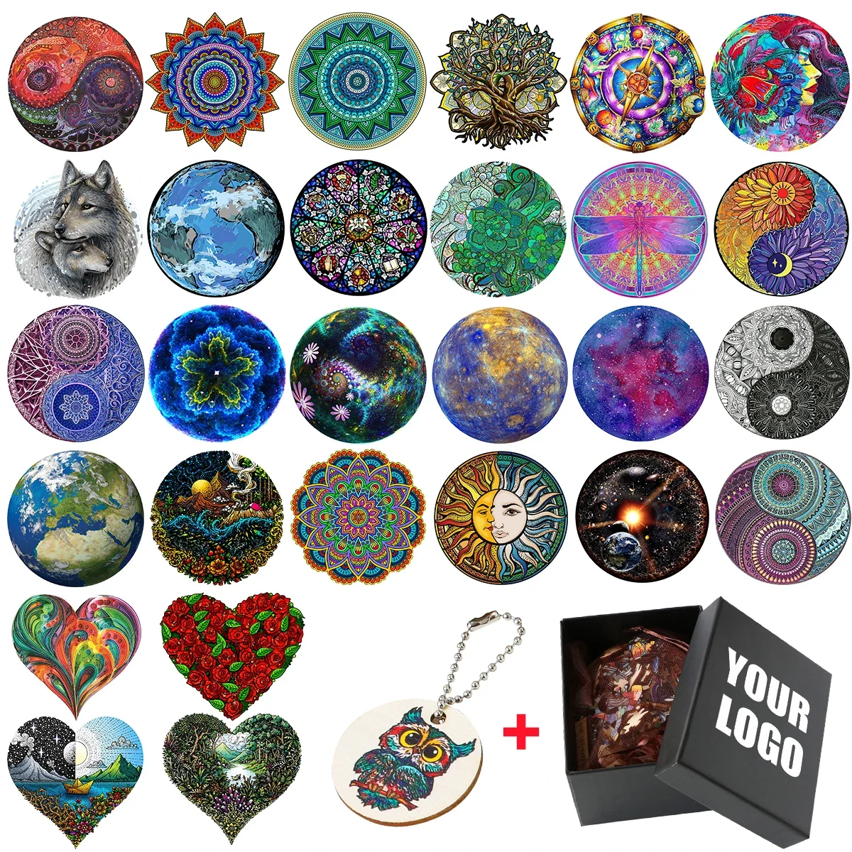 Beautiful-Disc-Taichi-Wooden-Jigsaw-Puzzles-For-Adults-Kids-Brightly ...