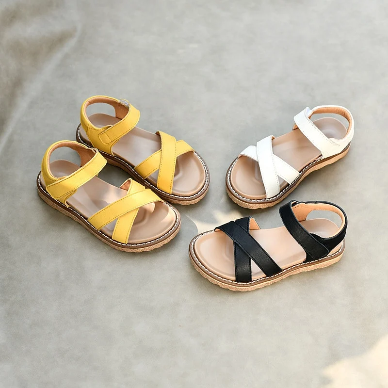 Real-Leather-Girls-Roman-Sandals-Foot-Arch-Sole-Baby-Boys-Garden-Shoes ...
