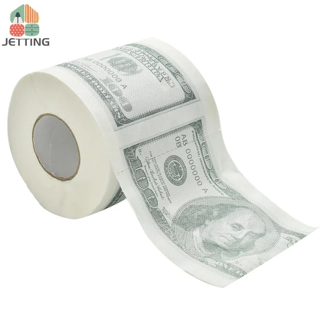 Money Printed Toilet Paper
