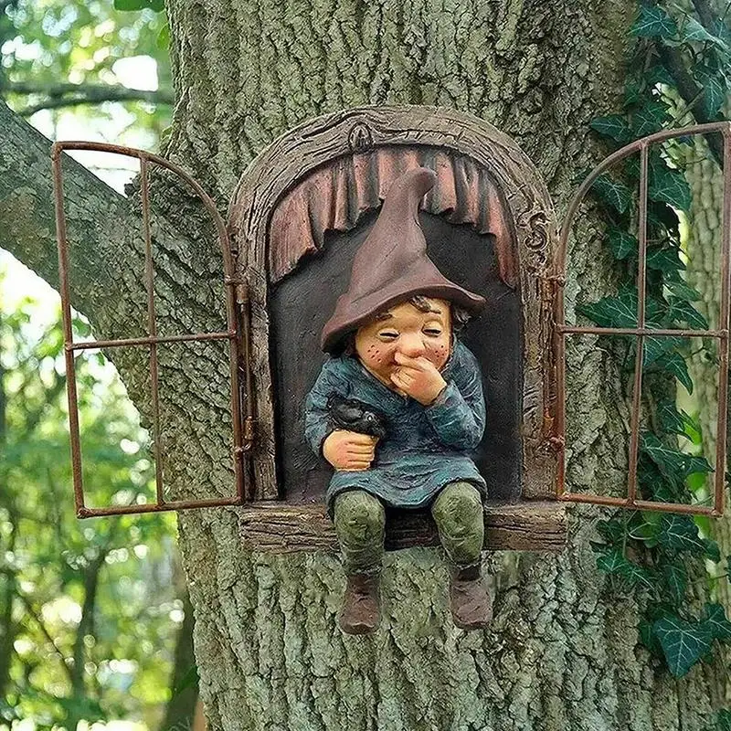 Garden-Dwarf-Statue-Elf-Going-Out-Tree-Hugger-Miniatures-Decoracion ...