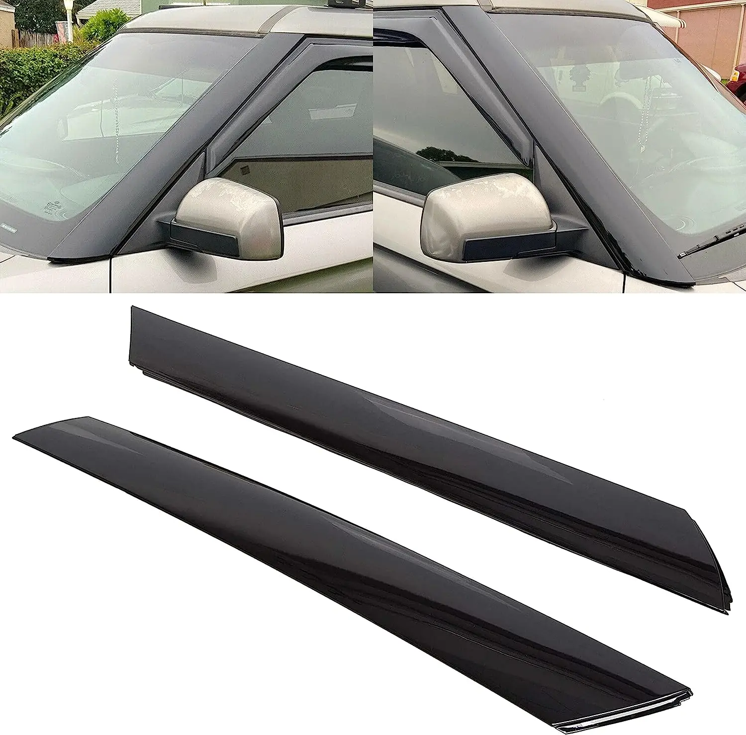 1-Pair-Right-Left-Windshield-Pillar-Trim-Exterior-Molding-Garnish-86170 ...