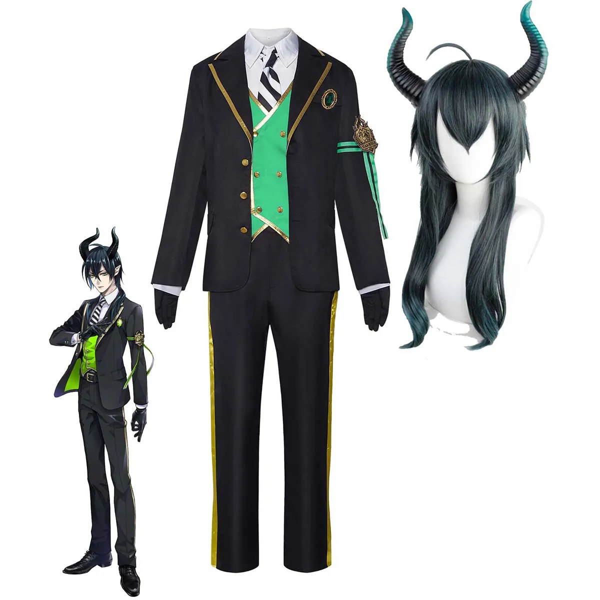 Twisted Wonderland Diasomnia Malleus Draconia Uniform Cosplay Costume ...