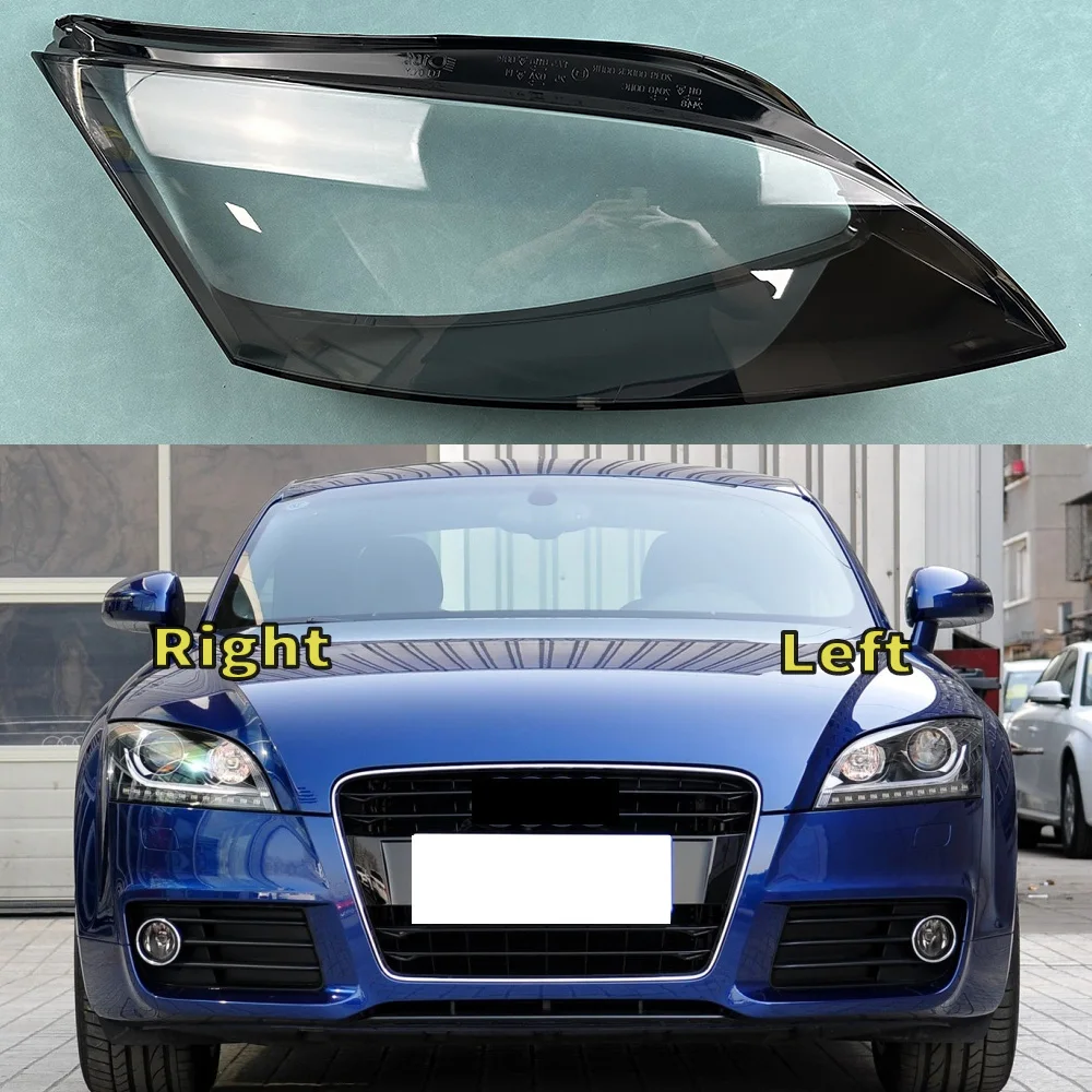 For-Audi-TT-TTS-TT-RS-2008-2014-Headlamp-Transparent-Cover-Lamp-Shade ...