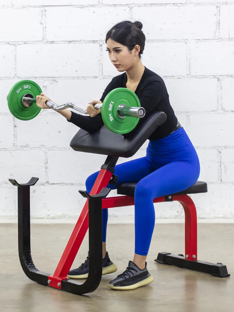 Barbell-Bending-Bench-Pastor-Chair-Biceps-Training-Frame-Oblique-Arm ...