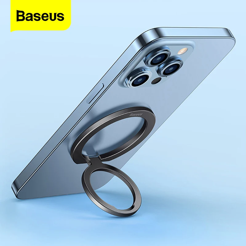 Baseus-Magnetic-Cell-Phone-Ring-Holder-Compatible-Mag-Safe-Removable ...