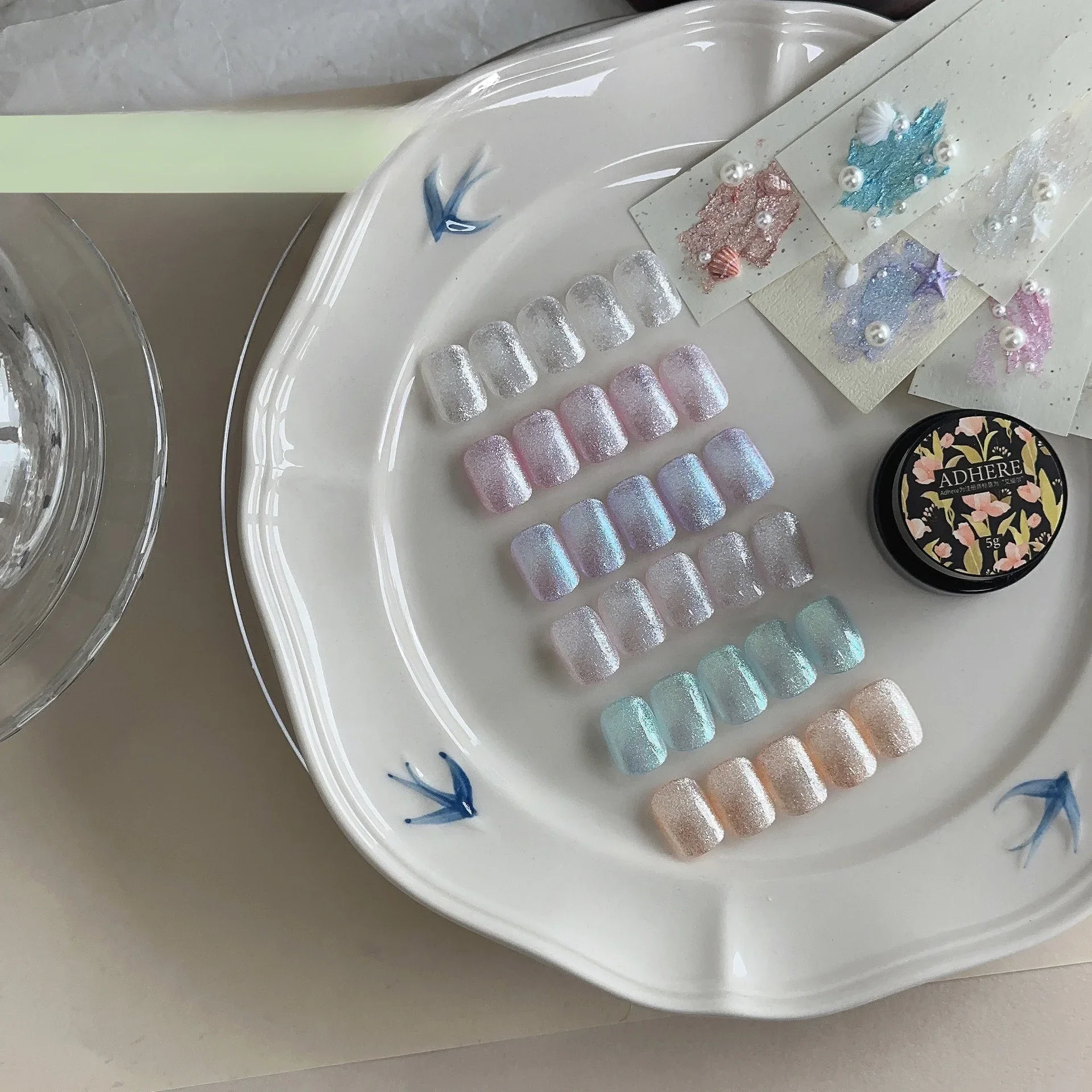6pcs-set-5g-Nail-Glitter-Powder-Wedding-Bride-Nail-Design-Aurora-Dust ...