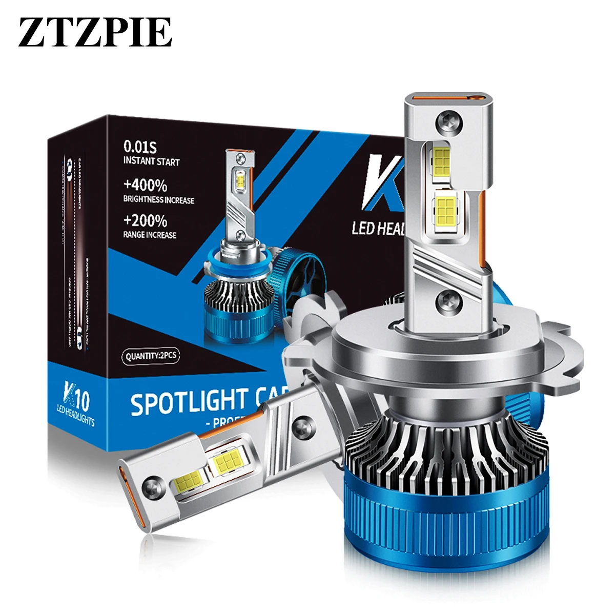 ZTZPIE 6000K HB3 HB4 9005 9006 H1 H7 H4 H11 Lupa Bulb Canbus Led Lamp ...