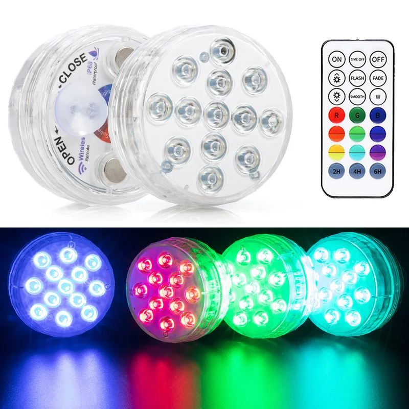 13LED-Outdoor-swimming-pool-light-remote-control-IP68-underwater-light ...
