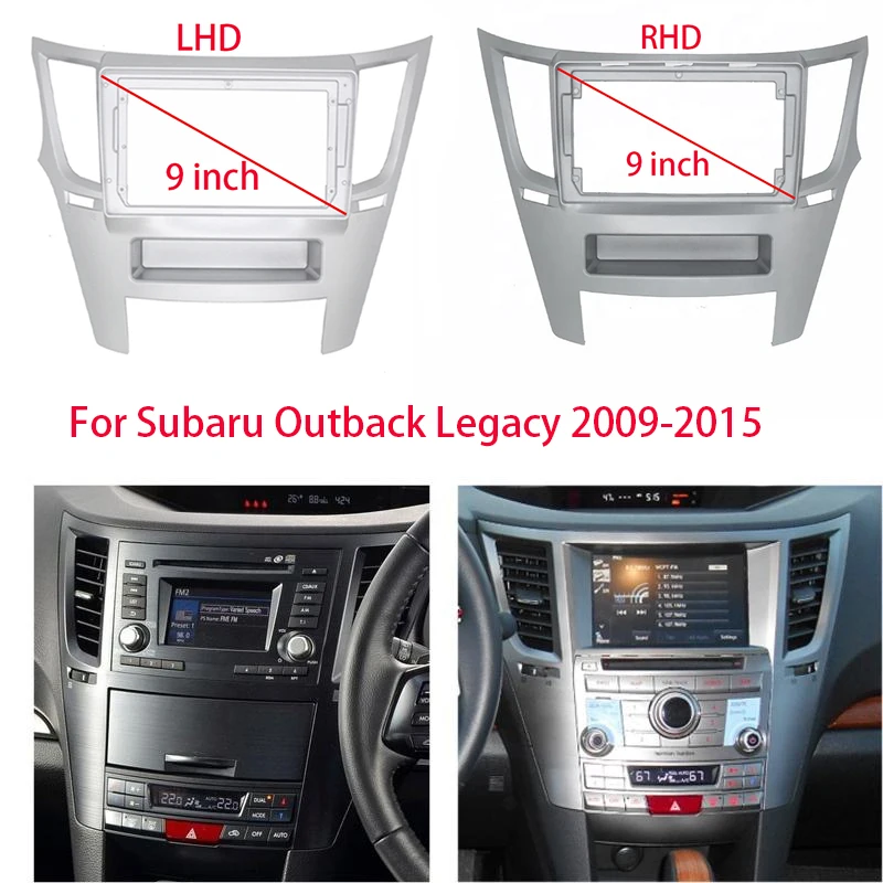 Double-Din-Android-Car-Head-Unit-Frame-Kit-For-SUBARU-Outback-Legacy ...